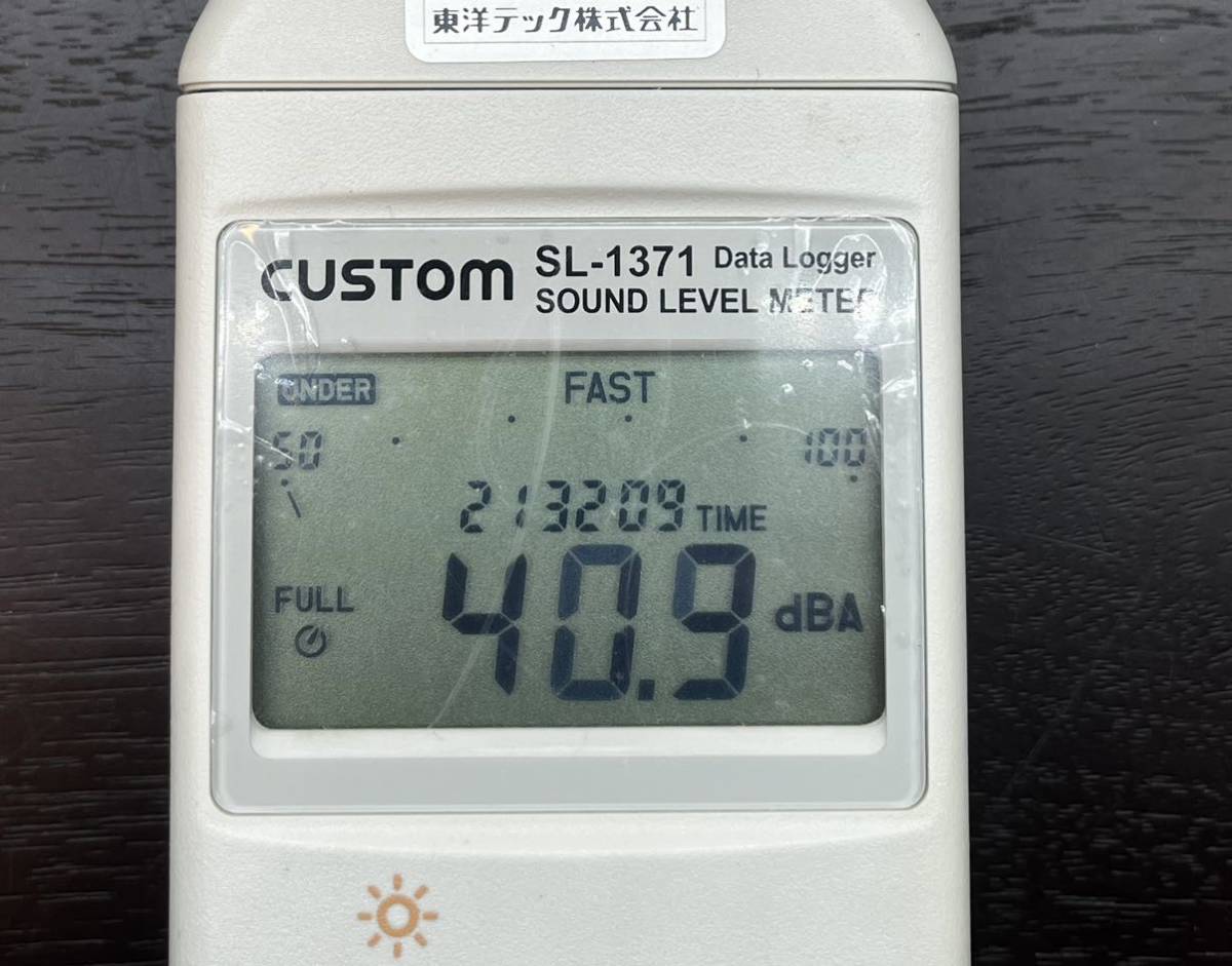 Yahoo!オークション - 【美品 】CUSTOMデータロガー騒音計SL-1371デジ...