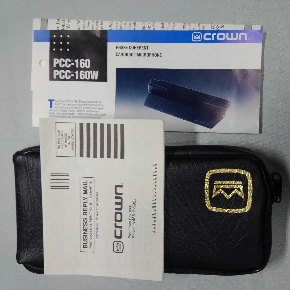 Yahoo!オークション - CROWN PCC-160 バウンダリーマイク 中古(出音良...