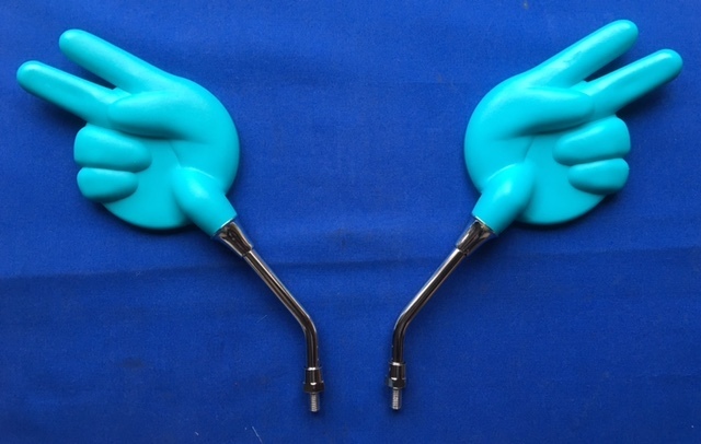 Yahoo!オークション - KJT台湾製 じゃんけんミラー YAMAHA ブルー 青色...