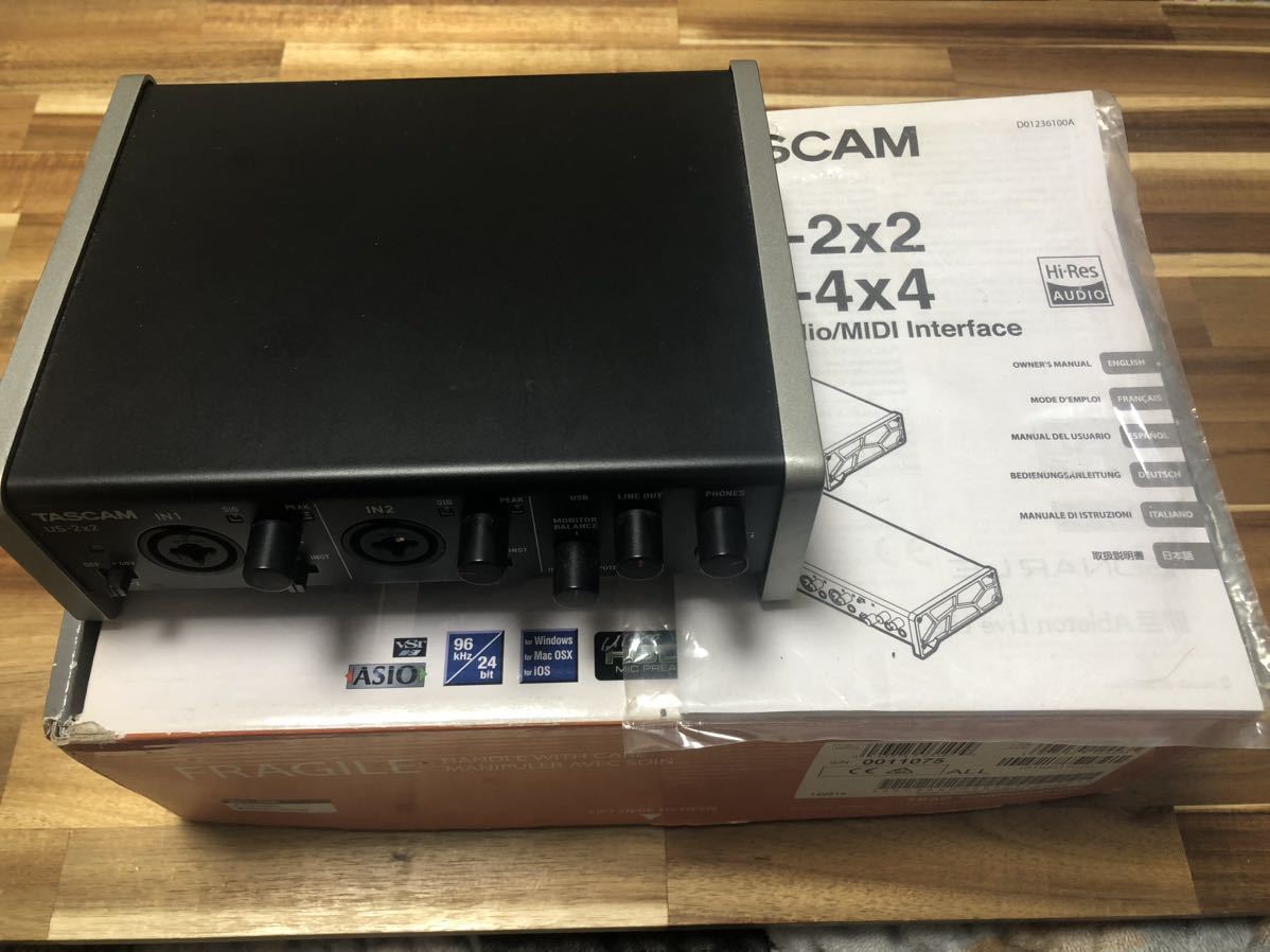 Yahoo!オークション - TASCAM US-2x2 オーディオインターフェイス