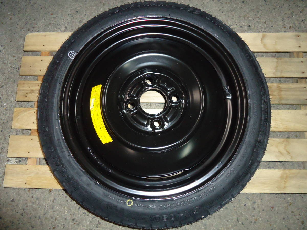 コンパクト/普通車 他 12インチ テンパータイヤ/スペアタイヤ T125/70D15 PCD100 4穴 15×4T TOPY 車載タイヤ スズキ スイフト(4穴)｜売買されたオークション ...