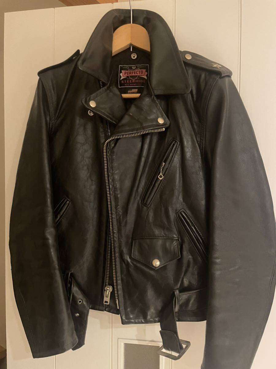 Yahoo!オークション - Schott 100th マイケル ダブルライダース ワンス...