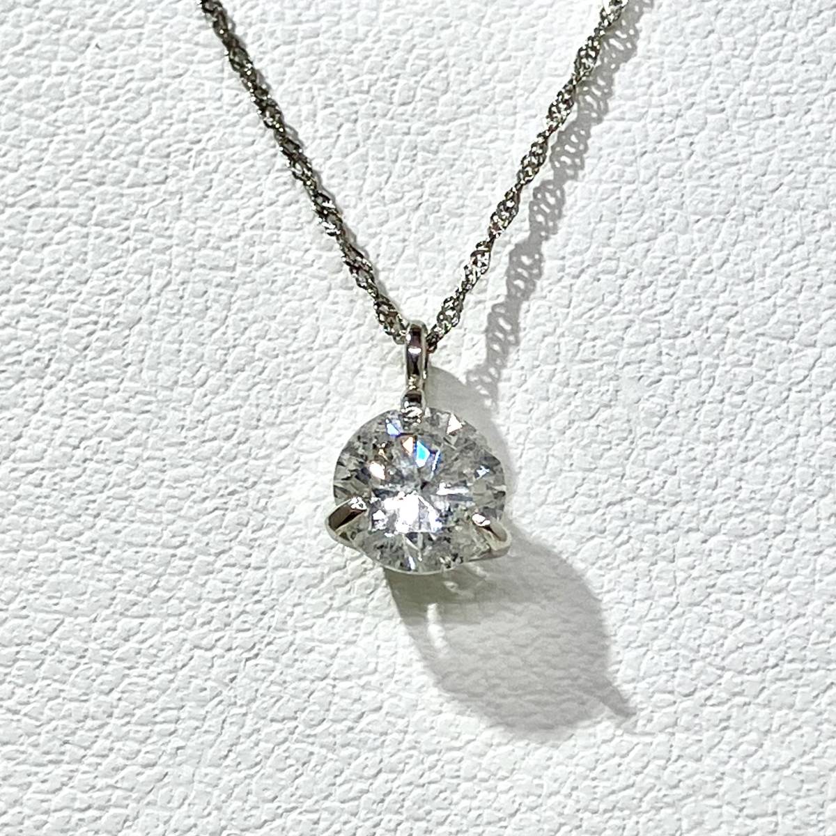 Yahoo!オークション - [鑑別書付き] Pt850／Pt900 ダイヤモンド0.742...