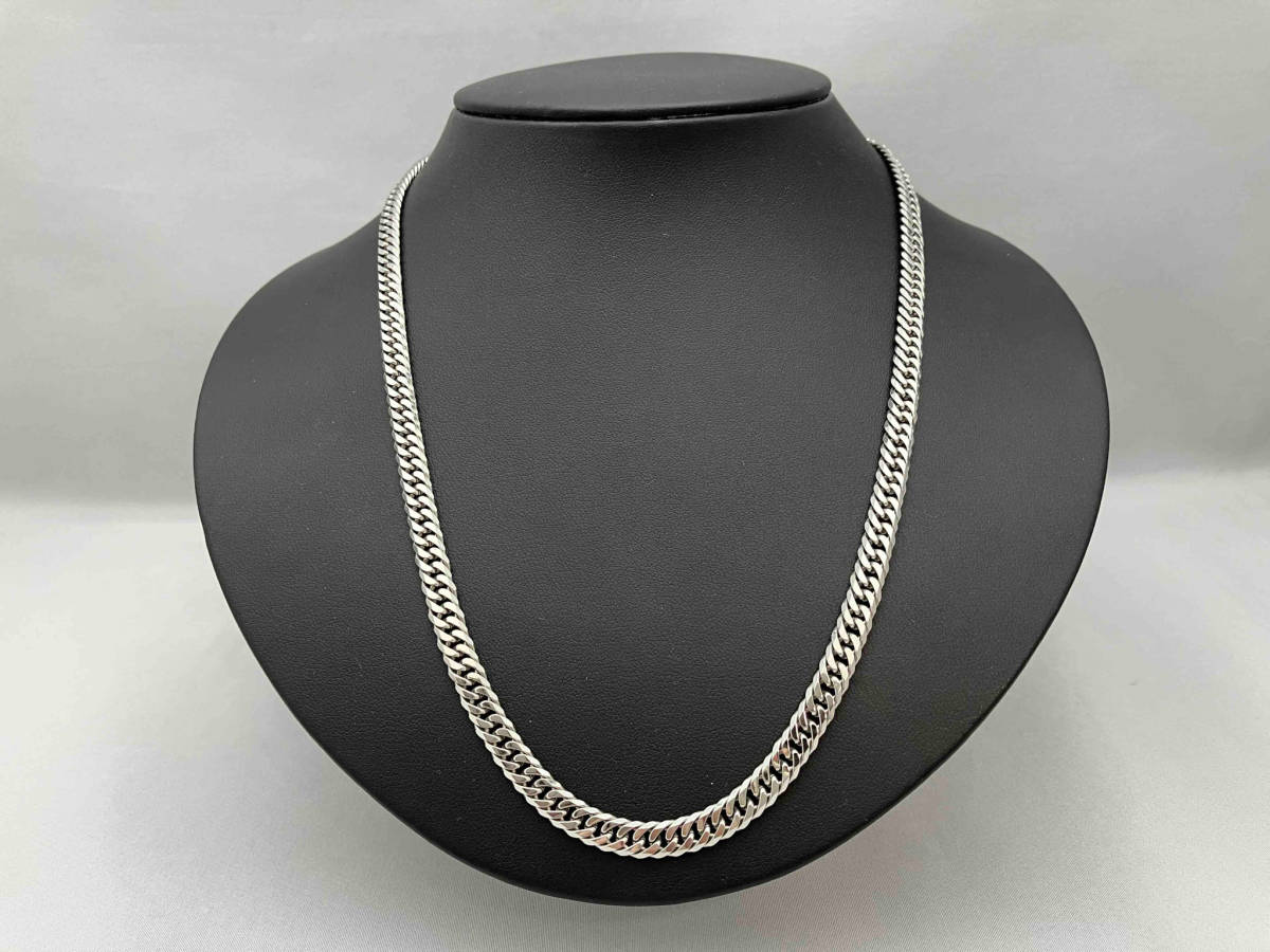 Yahoo!オークション - 【50g超】 Pt850 6面 ダブル 喜平 50.6g 約51cm ...