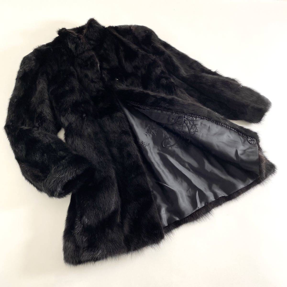 日本代購代標第一品牌【樂淘letao】－b9-11《最高級毛皮》ミンクファーコート ダークミンク ハーフコート 毛皮コート リアルファーコート MINK FUR レディース 11号