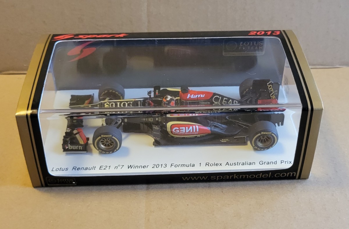 1/43 Lotus E21 No.7 2013 Kimi Raikkonen winner Australian GP 1/43 Lotus E21 No.7 2013 Kimi Raikkonen winner Australian GP