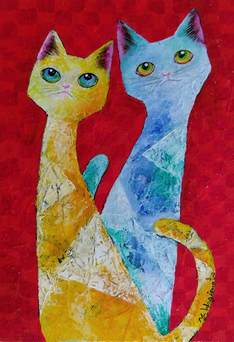 Amazon | 高橋伸子 「はい、チーズ」 猫 絵画 キジ猫 油絵 油彩 Amazon | 高橋伸子 「はい、チーズ」 猫 絵画 キジ猫 油絵 油彩