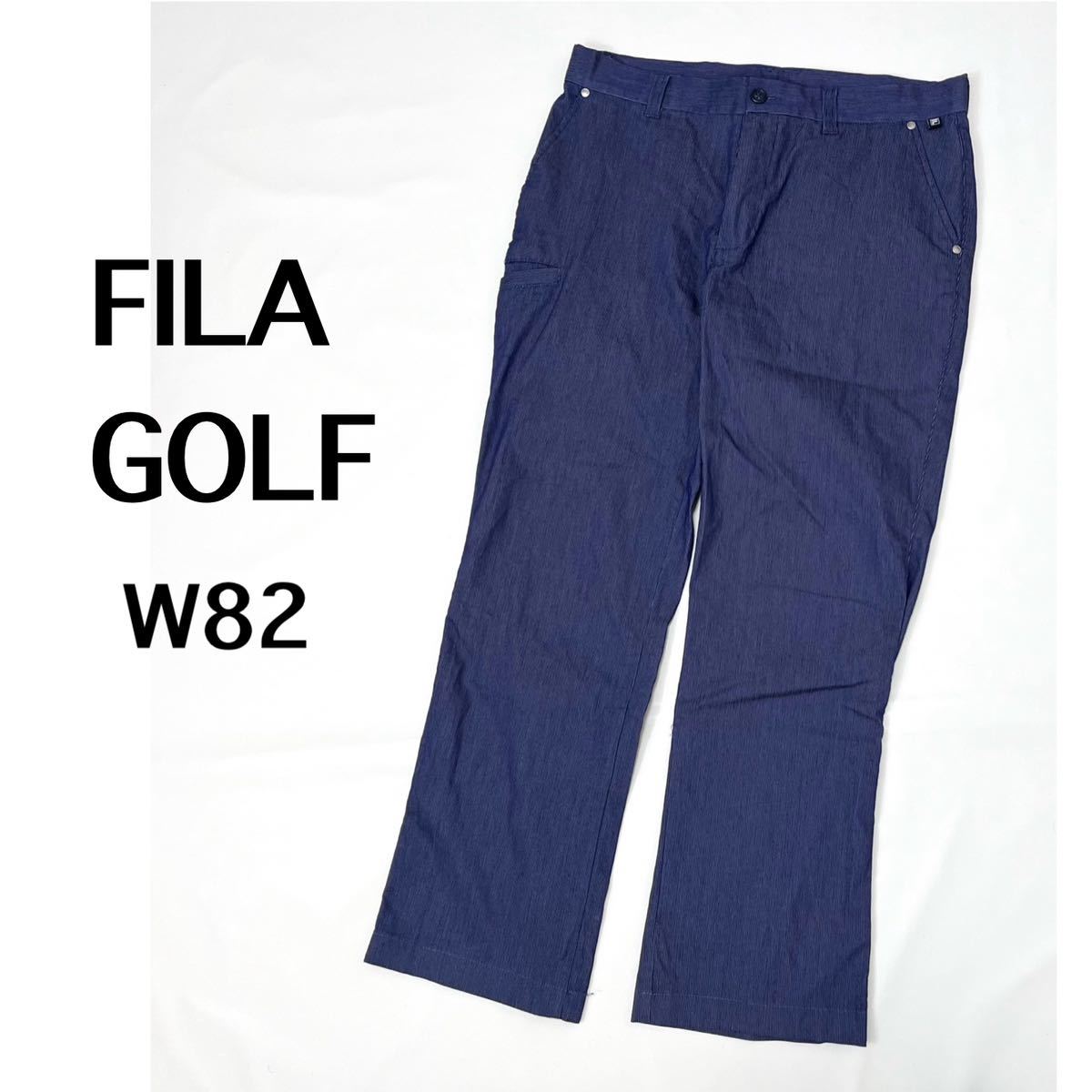Yahoo!オークション - FILA GOLF フィラ ゴルフ ゴルフパンツ W82 ブル...