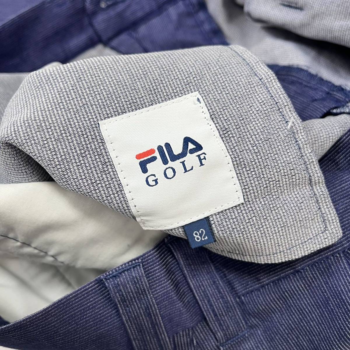 Yahoo!オークション - FILA GOLF フィラ ゴルフ ゴルフパンツ W82 ブル...
