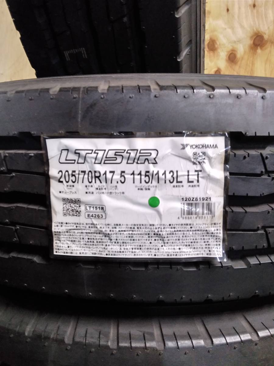 Yahoo!オークション - 新品タイヤ 205/70R17.5 LT151R ヨコハマ 6本1セ...