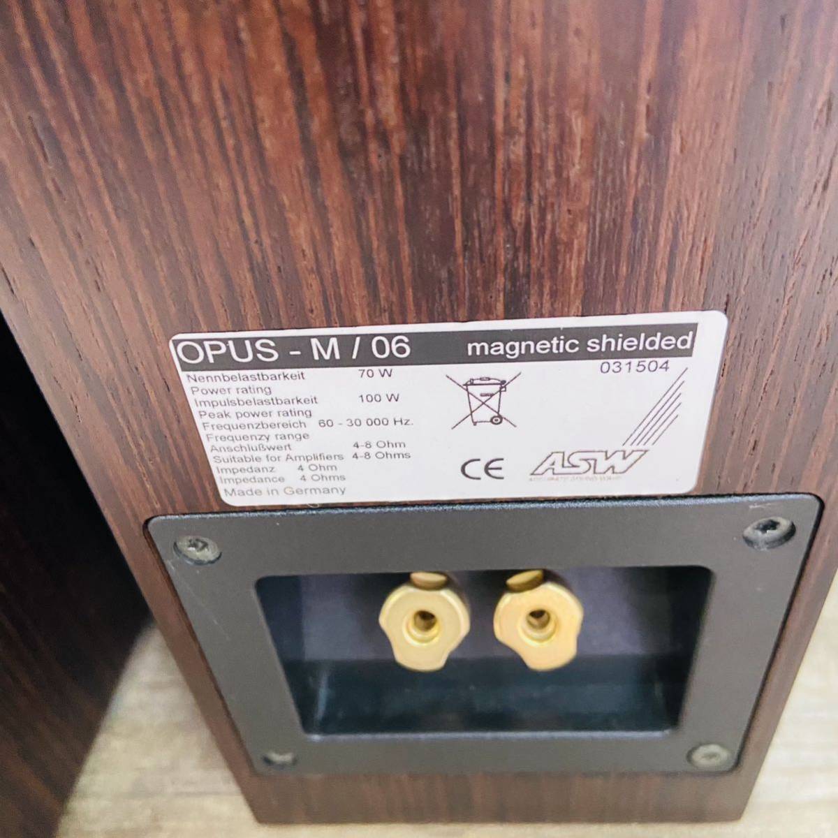 Yahoo!オークション - 美品 ASW OPUS-M/06 スピーカー ペア 音響機材動...