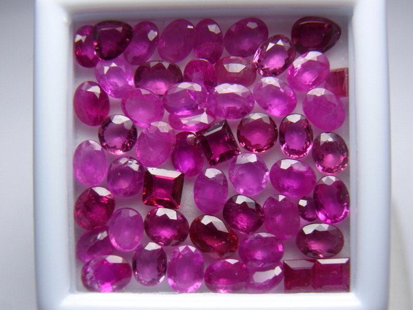 Yahoo!オークション - [Shimoe]最落無し 1円～合計10．7ct 赤色...