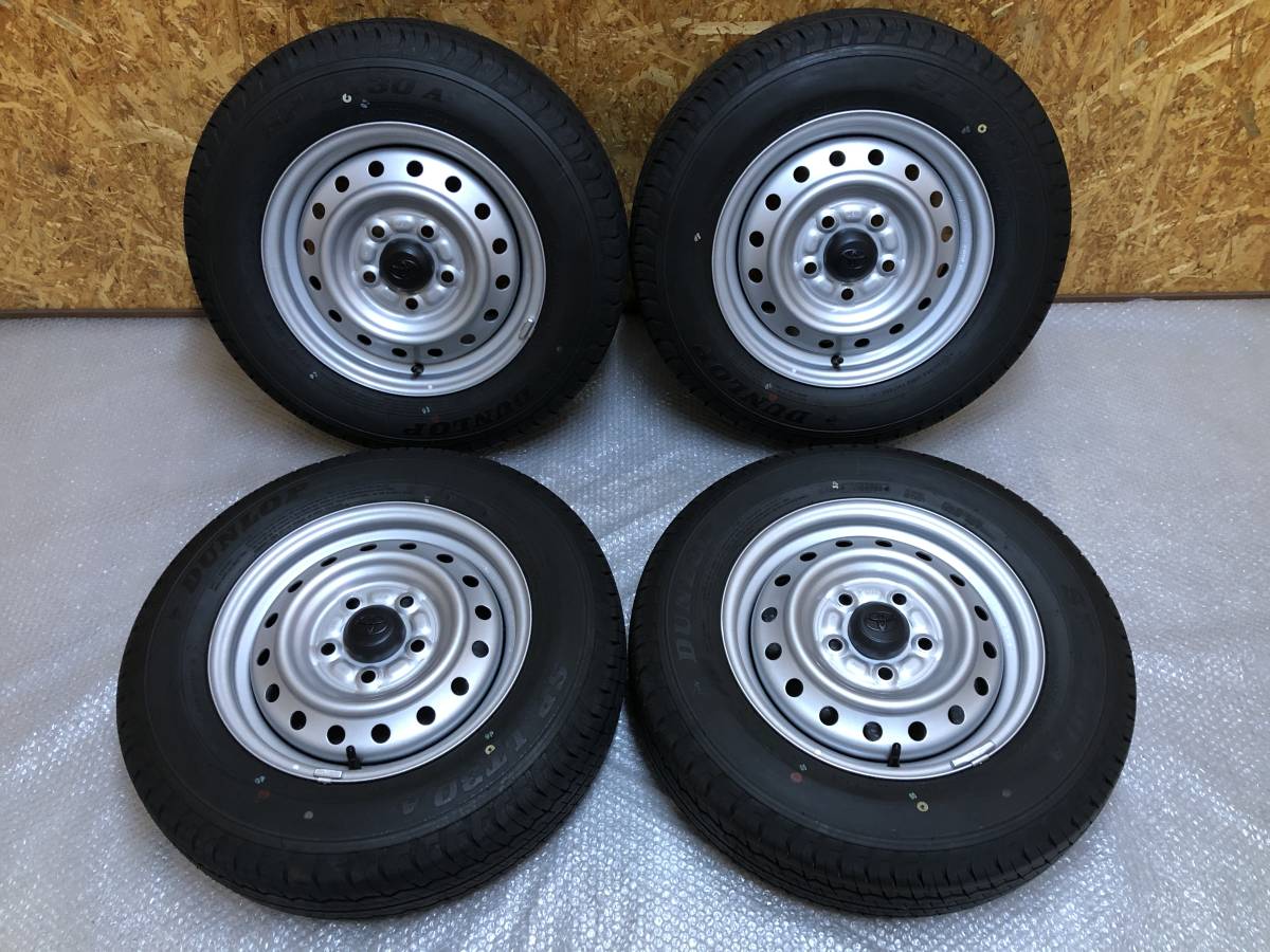 新車外し トヨタ タウンエース ライトエース 純正 スチール 鉄 ホイール 23y 165/80R14 LT タイヤ KXC10 デリボーイ CXC10 S402M S412M(ラジアルタイヤ ...