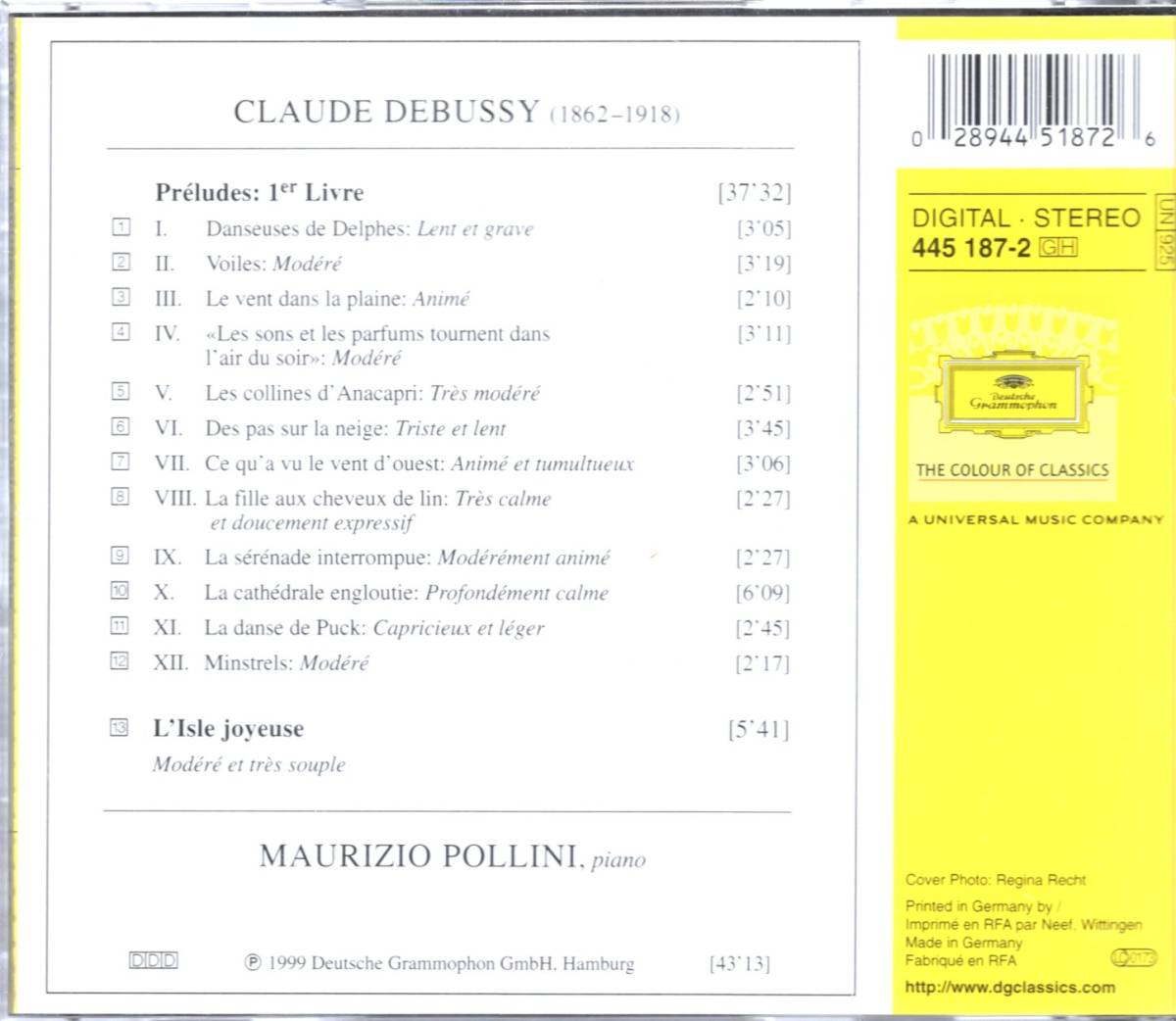 Yahoo!オークション - a136 ドビュッシー PRELUDES 1 LIVRE 他 /ポリー...