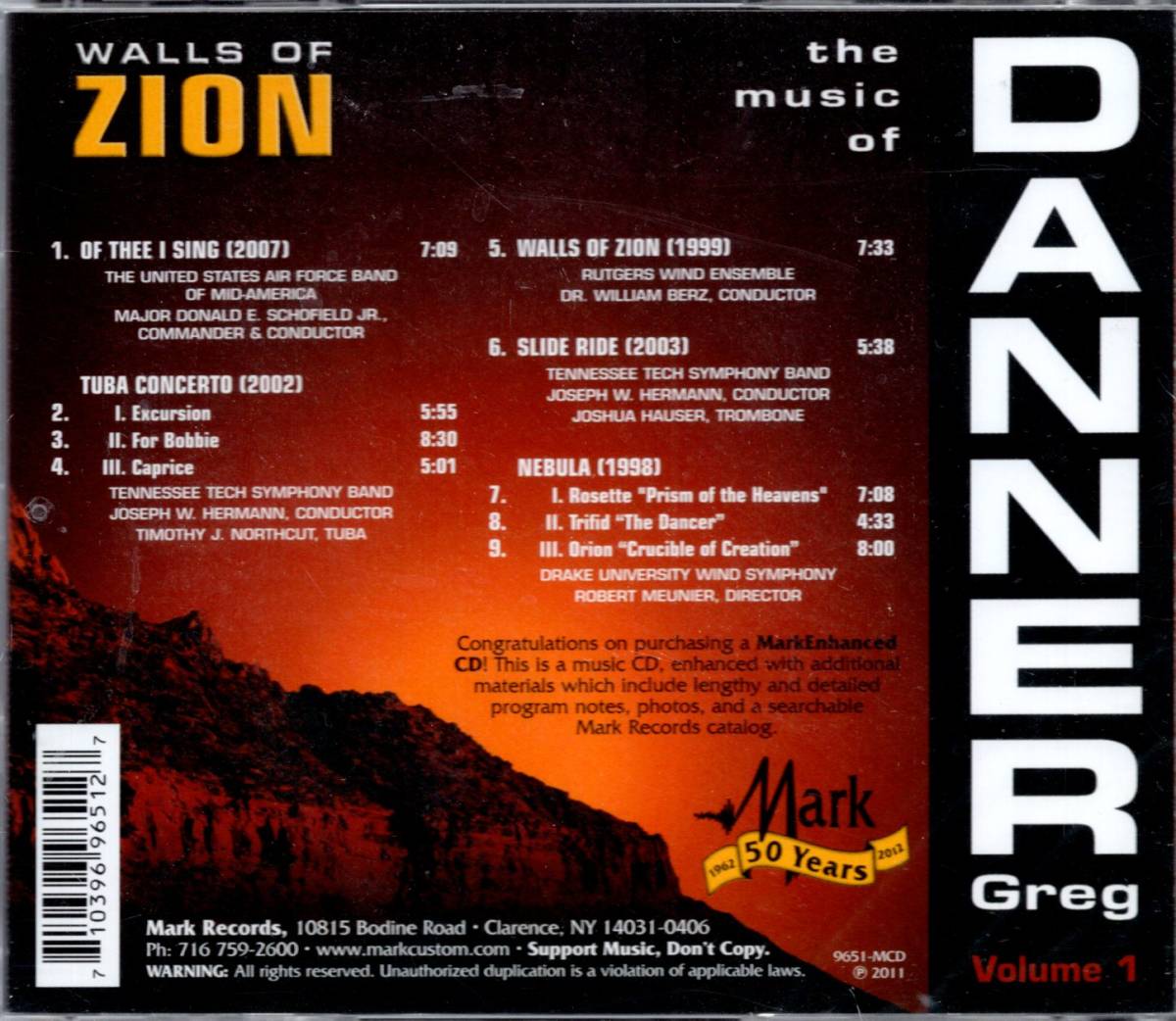 Yahoo!オークション - pc184 WALLS OF ZION /THE MUSIC OF DANNER Vol....