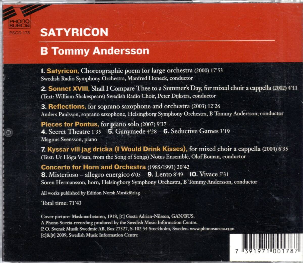 Yahoo!オークション - mt238 SATYRICON /B TOMMY ANDERSSON