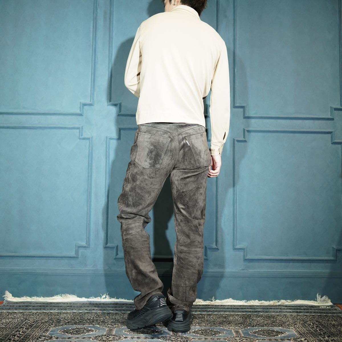 USA VINTAGE ENJOY DESIGN LEATHER PANTS/アメリカ古着デザイン USA VINTAGE ENJOY DESIGN LEATHER PANTS/アメリカ古着デザイン