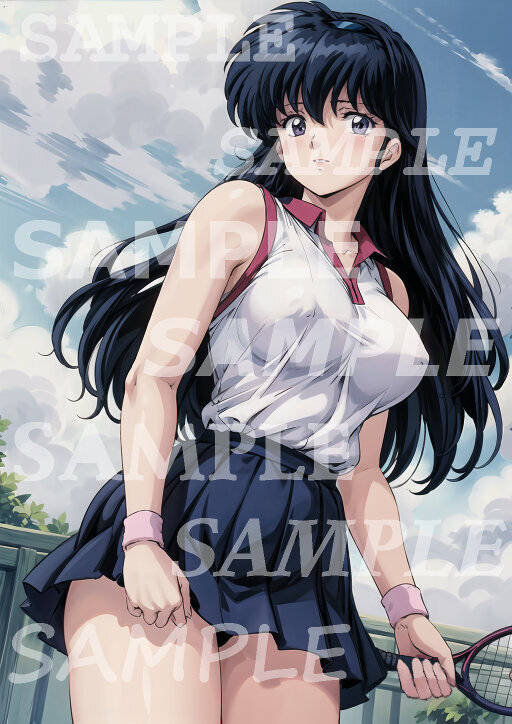 Yahoo!オークション - めぞん一刻 音無響子 A4ポスター 同人イラスト ...