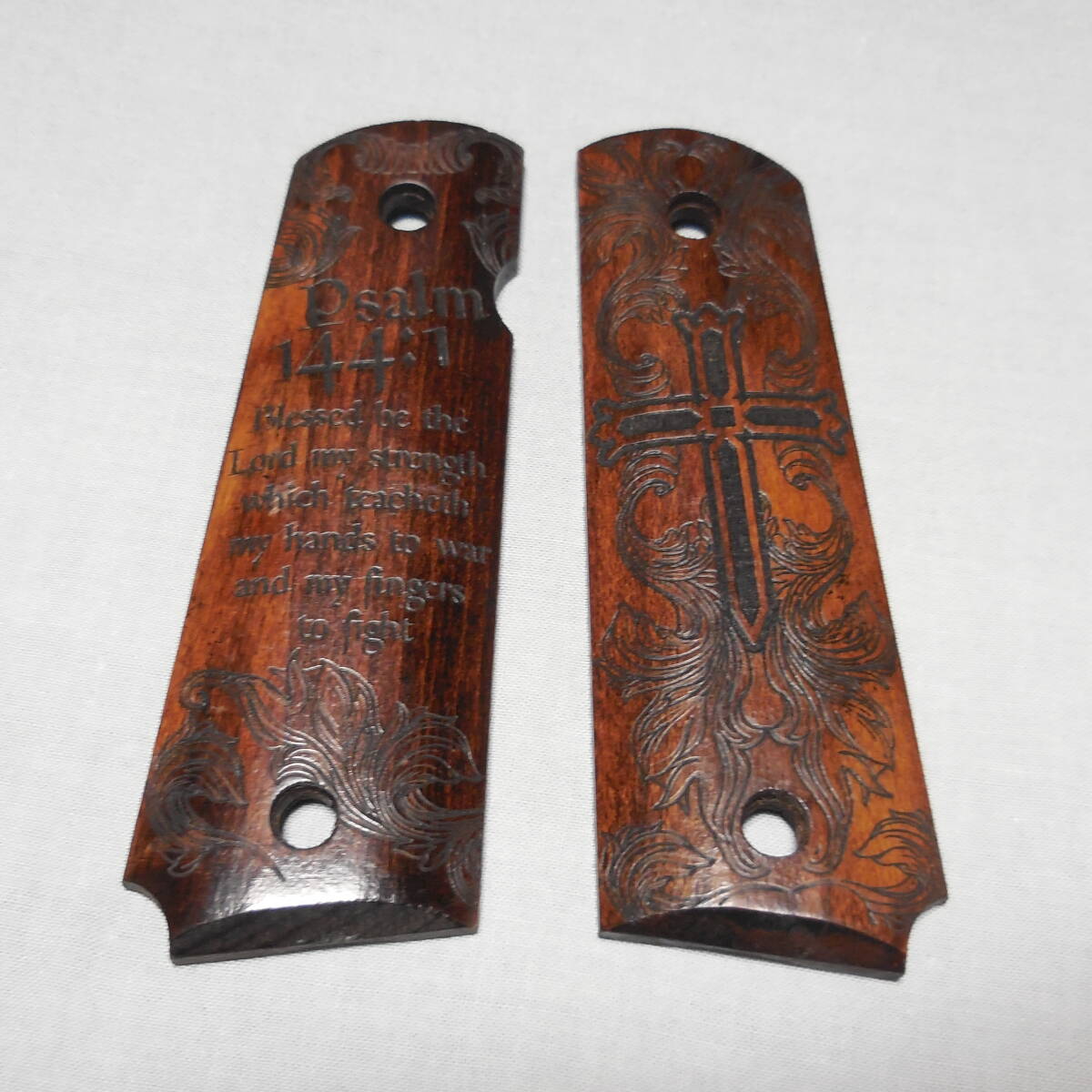 木製グリップ マルイ GBB ガバメント系用 Psalm 144:1(ガスガン)｜売買されたオークション情報、yahooの商品情報をアーカイブ公開 - オークファン（aucfan.com）