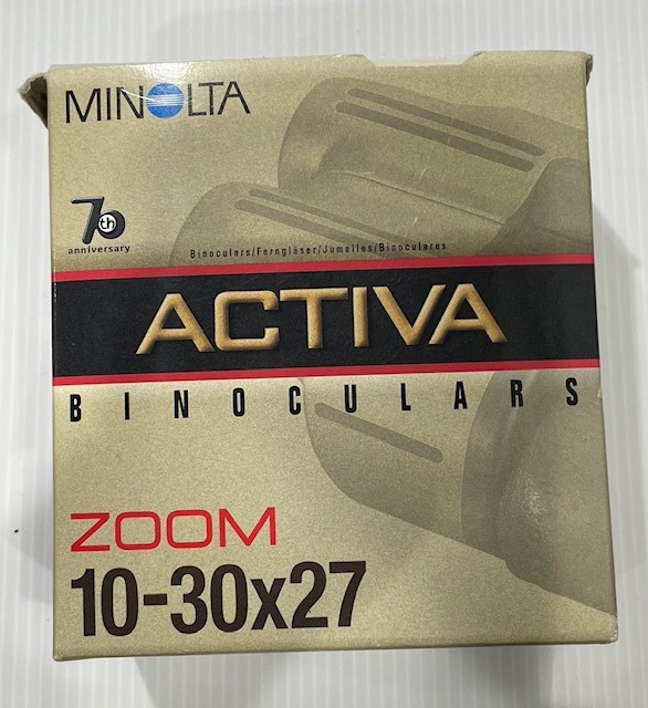 Yahoo!オークション - 【207-A】 MINOLTA ACTIVA ZOOM 10 30×27FM 双...