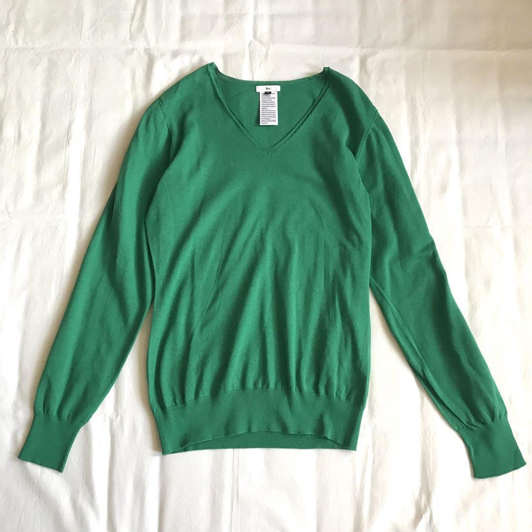 Yahoo!オークション - Sov. ソブ コットンニット Vネック セーター ト...