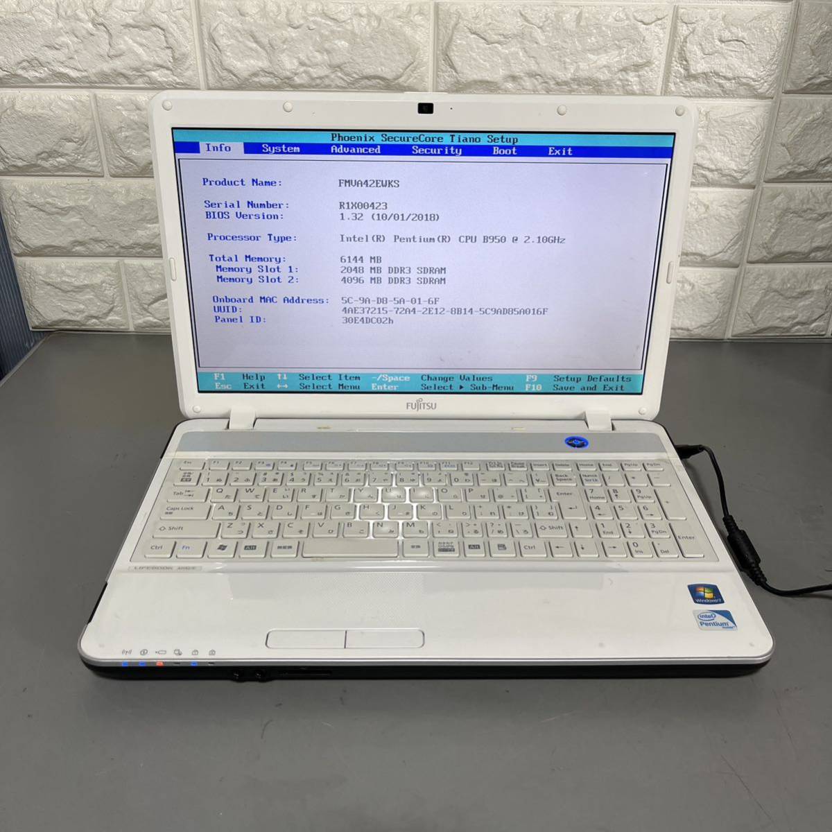 Yahoo!オークション - 富士通 lifebook AH42 B950 #2533