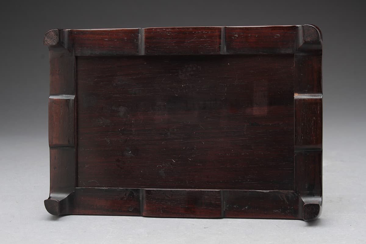 Yahoo!オークション - EP288 時代物 小型 唐木小花台 幅18.1cm 重122g...