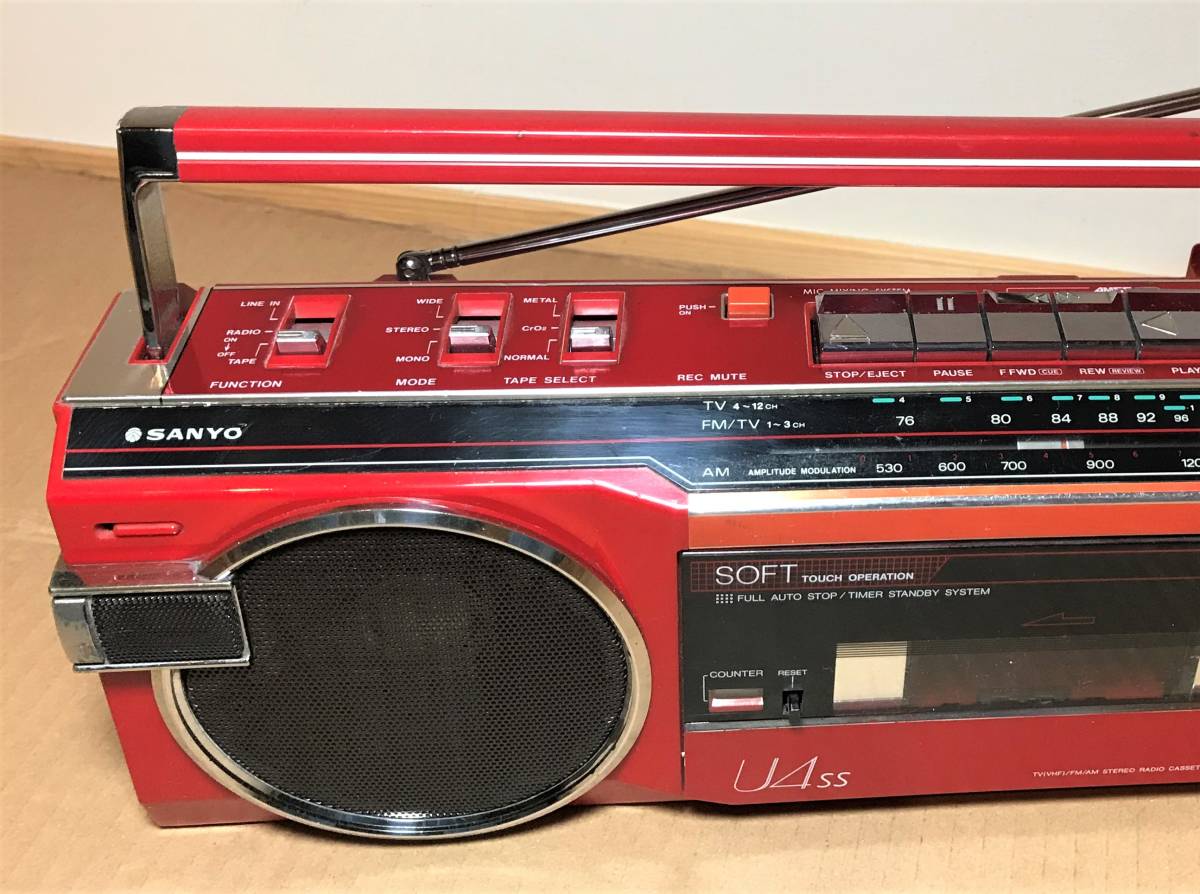 Yahoo!オークション - SANYO ラジカセ MR-U4 SS サンヨー 基本動作品で...