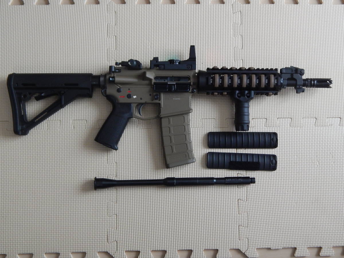 Yahoo!オークション - WA. M4A1（GBB） RAS.MAPUL カスタム（G&P）(中...