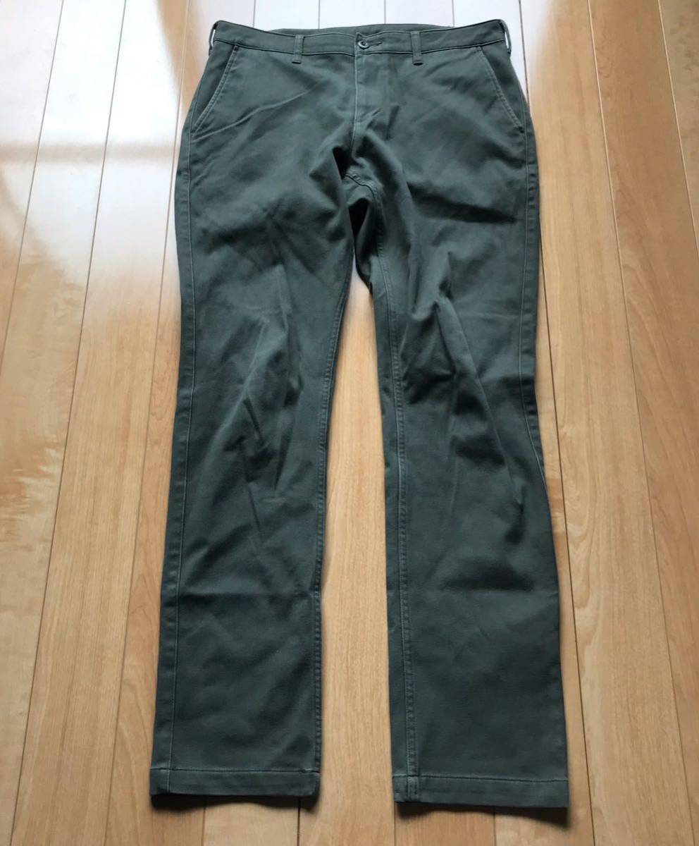 ユニクロ 防風ストレッチスリムフィットチノ 定価3990+税 157-1-13 メンズ ウエスト82cm カーキ(ボトムス)｜売買されたオークション情報、yahooの商品情報をアーカイブ公開 ...