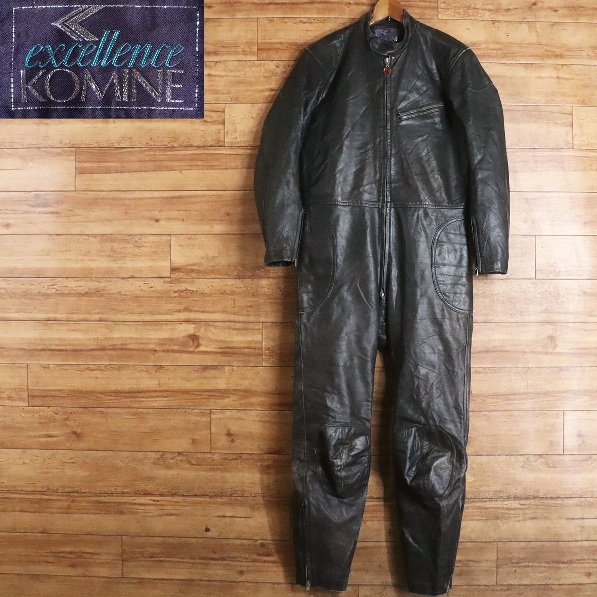 Yahoo!オークション - K1J/Y1.29-4 excellence KOMINE 本革 レーシング...
