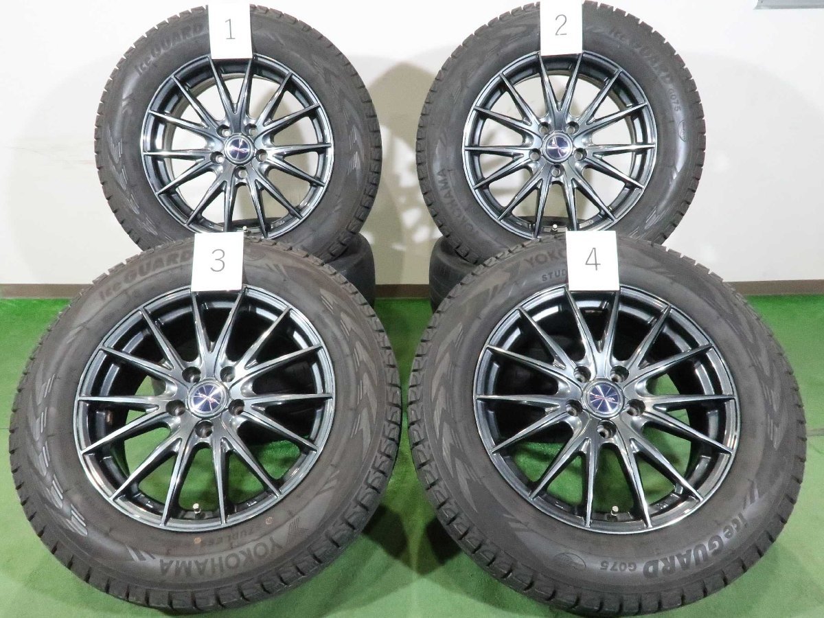 Yahoo!オークション - 4本 weds 17インチ 7J +48 5H 114.3 スタッドレ...