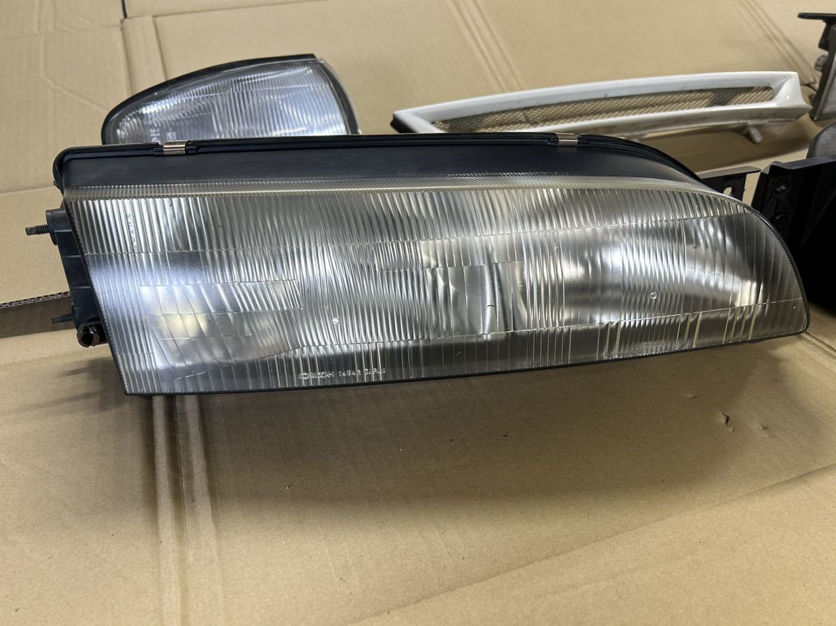 日本代購代標第一品牌【樂淘letao】－s14 シルビア前期ヘッドライト/コーナー左右セット前期グリル付き！中古品！美品！売り切りー！