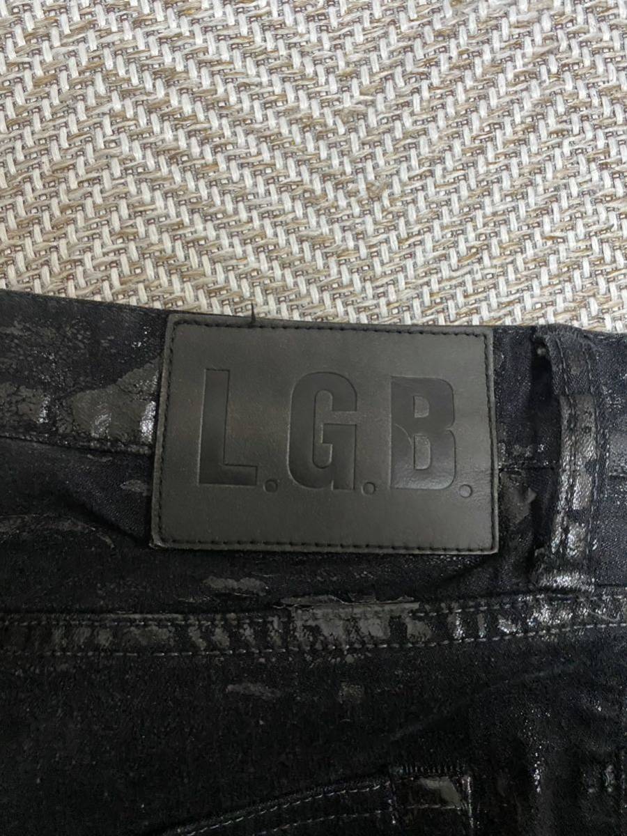 Yahoo!オークション - LGB クラッキングコーティング加工デニム サイズ...
