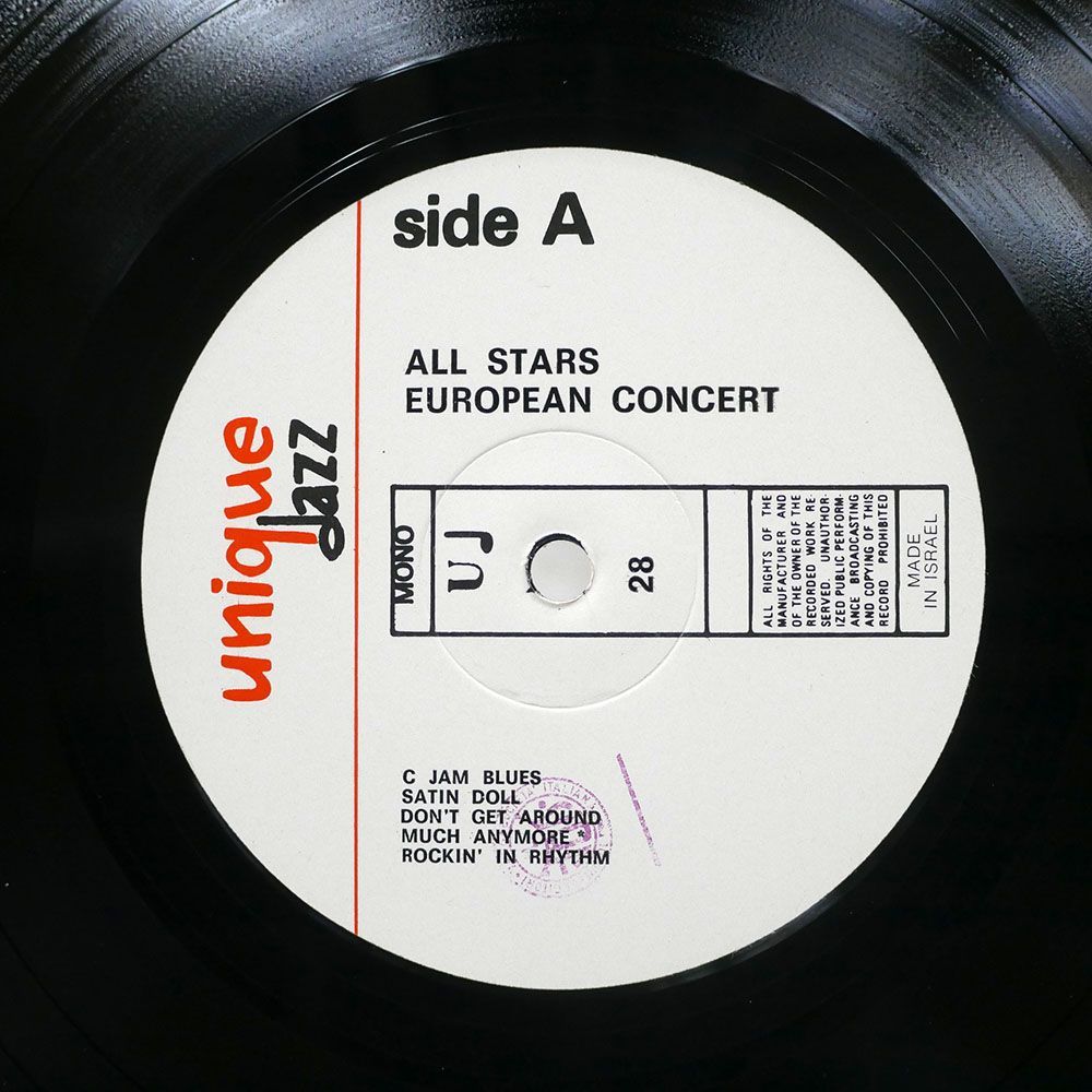 ALL STARS/EUROPIAN CONCERT/UNIQUE JAZZ U 28 LP(ジャズ一般)｜売買されたオークション情報、yahooの商品情報をアーカイブ公開 - オークファン ...