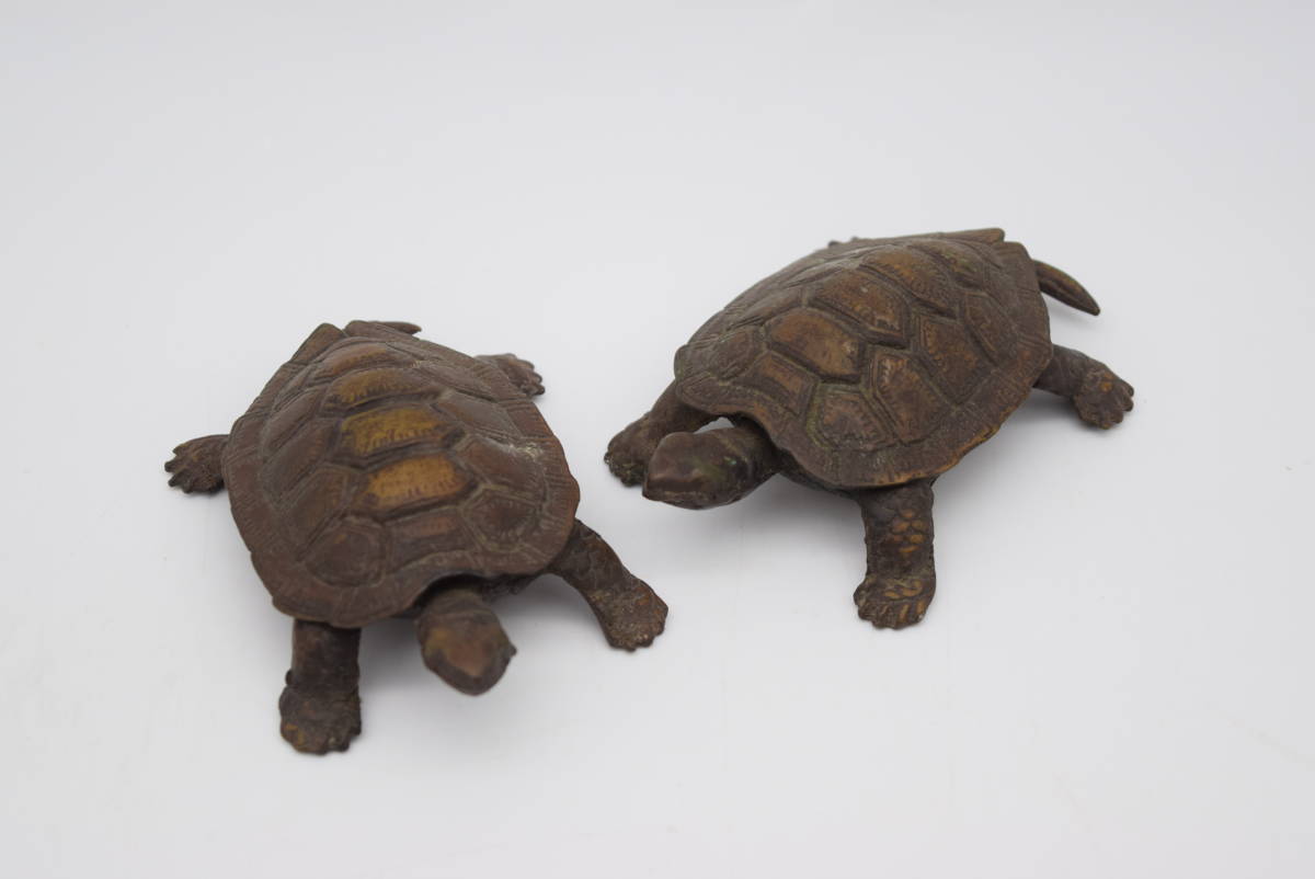 亀 添配 銅製置物 飾り 2個セット 盆栽道具 盆景 銅器 金属工芸 総重量412g(その他)｜売買されたオークション情報、yahooの商品情報をアーカイブ公開 - オークファン（aucfan ...