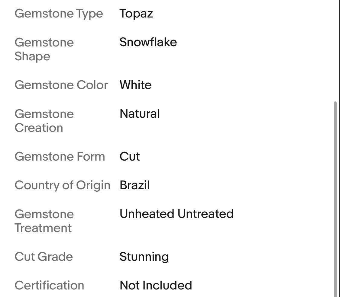 Yahoo!オークション - トパーズ スノーフレークカット2.91ct 8.3x8.3mm...