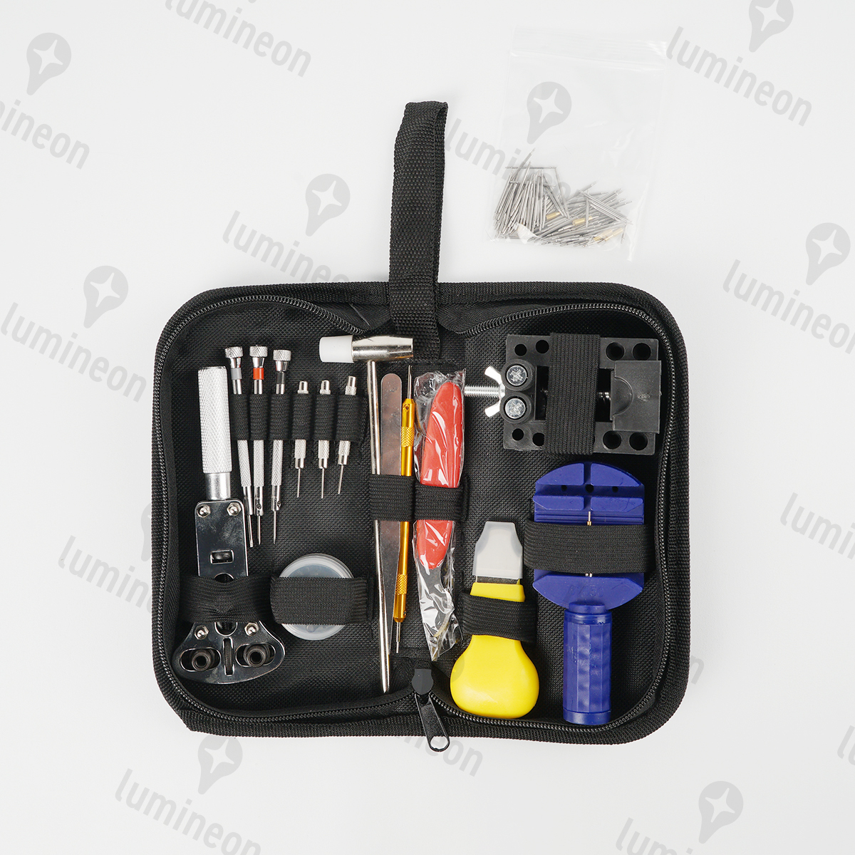 Yahoo!オークション - 腕時計 修理 ツール キット 147点 セット 電池交...