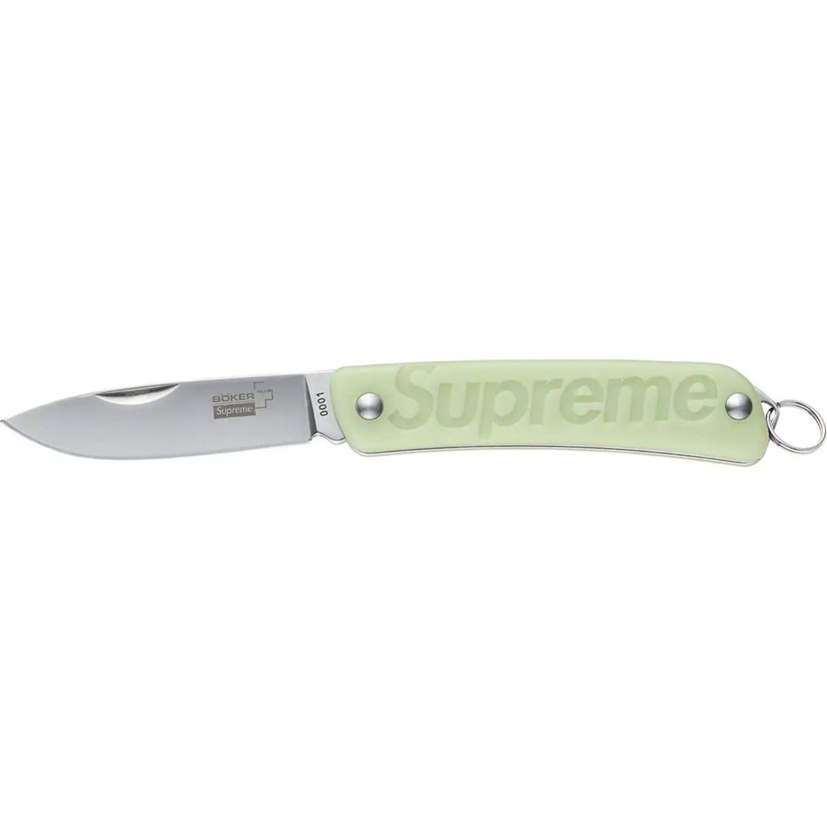Yahoo!オークション - 22FW レア Supreme Boker Glow-in-the-Dark Keyc...