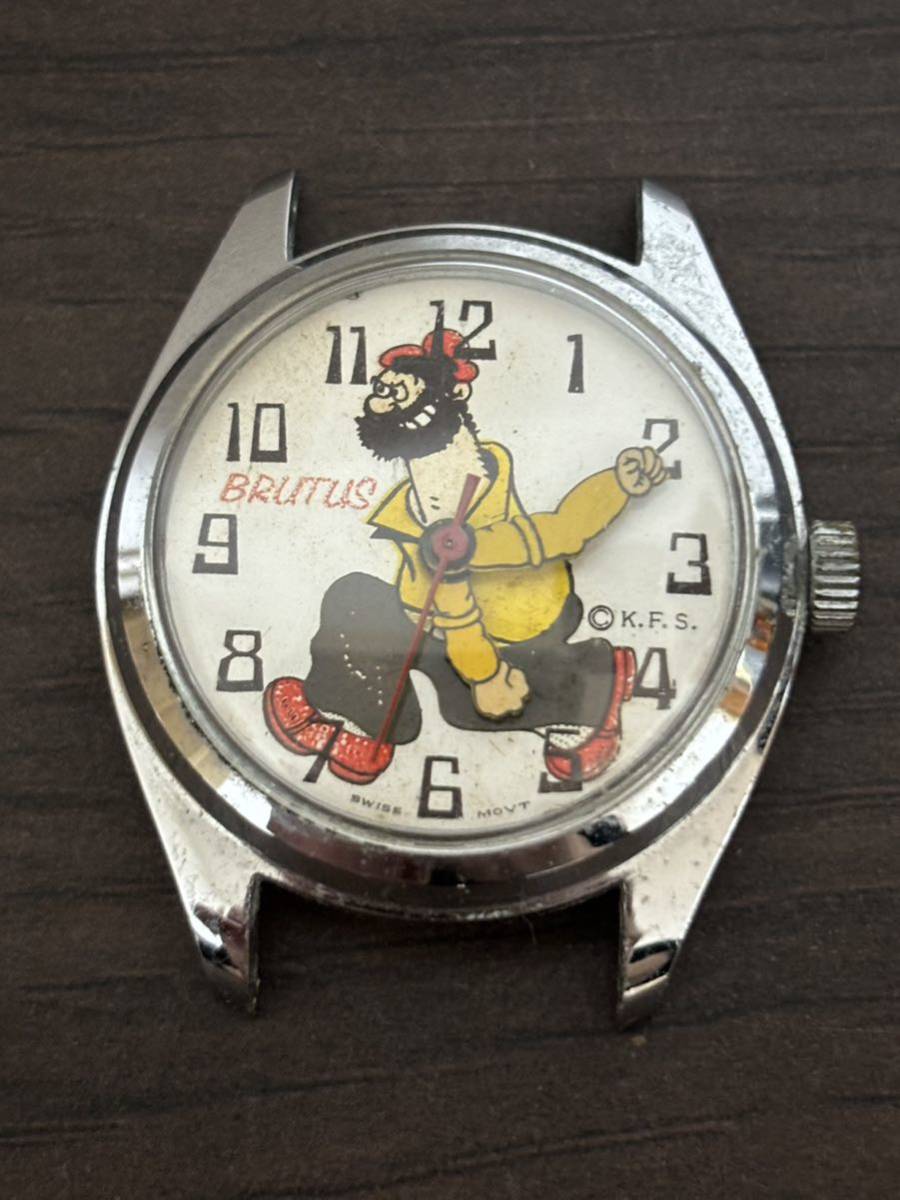 Yahoo!オークション - BRUTUS ポパイ 腕時計 K.F.S. ヴィンテージ SWIS...