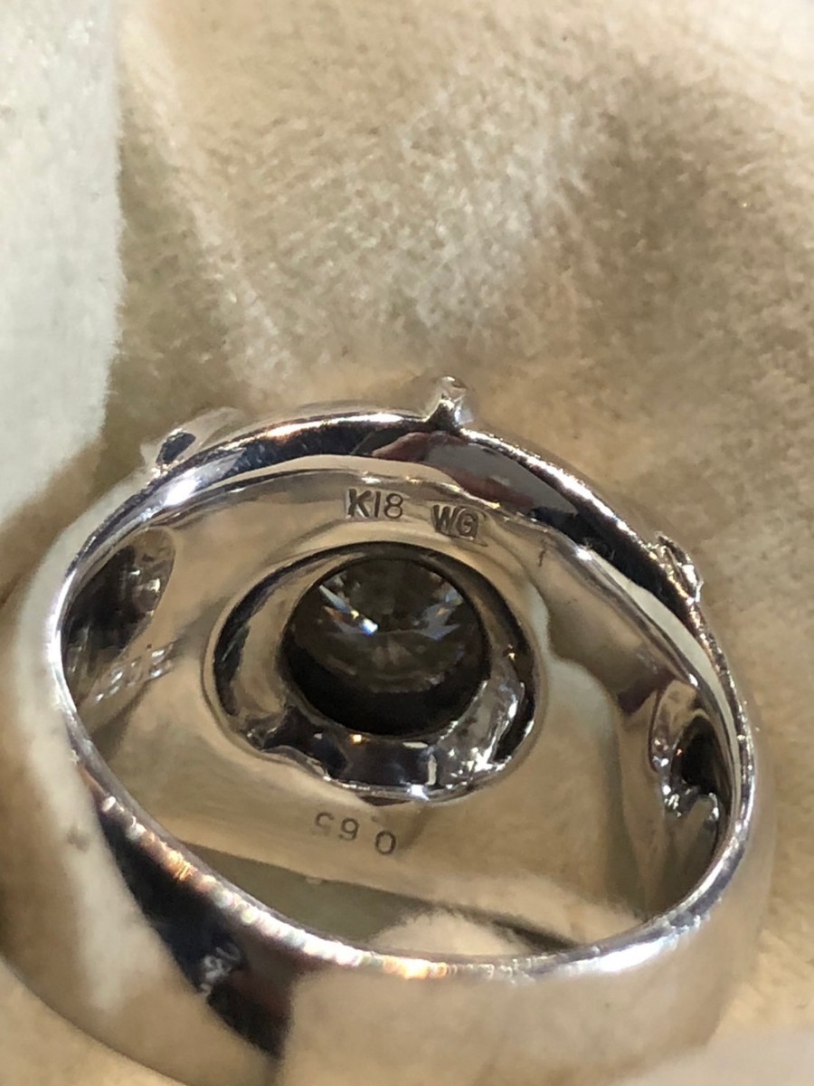 Yahoo!オークション - リング ダイヤ K18WG 2.021ct メレー0.65ct 26.39g