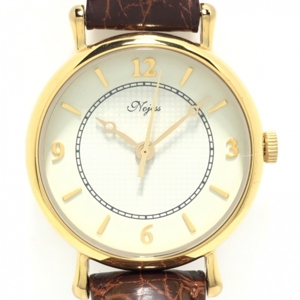 Yahoo!オークション - NOJESS(ノジェス) 腕時計 - レディース 型押し加...