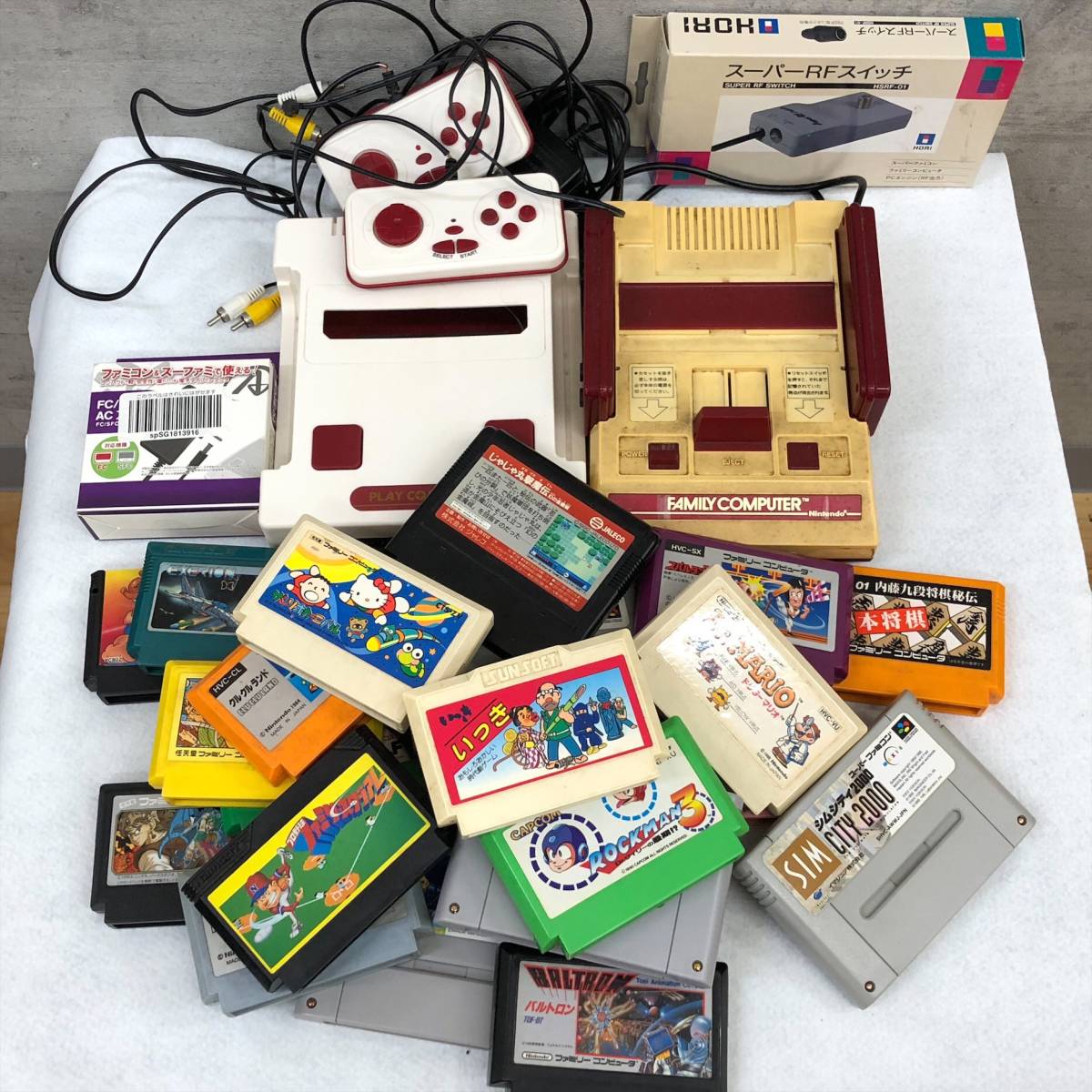 Yahoo!オークション - #7671 ファミコン本体＋ファミコンスーパーファ...