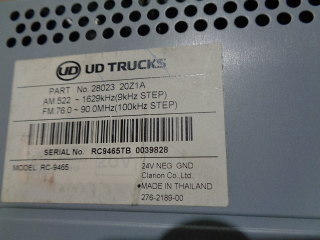Yahoo!オークション - [B16] UD RC-9465 24V ラジオ チューナー フロン...