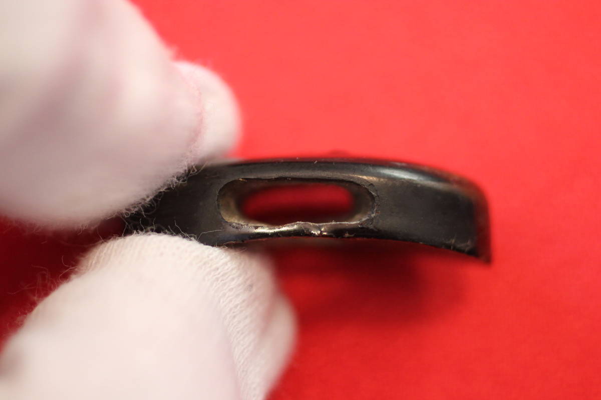 Yahoo!オークション - 417（120）柄頭 水牛角 黒呂塗剥がれあり 時代物...