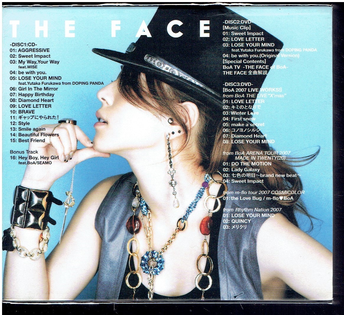 日本代購代標第一品牌【樂淘letao】－CD★BoA★THE FACE 【2CD+DVD】 スリーブケース仕様
