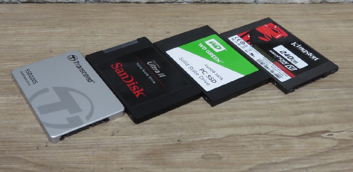 Yahoo!オークション - ≪中古品≫SSD いろいろブランド 240G x4種[t2...