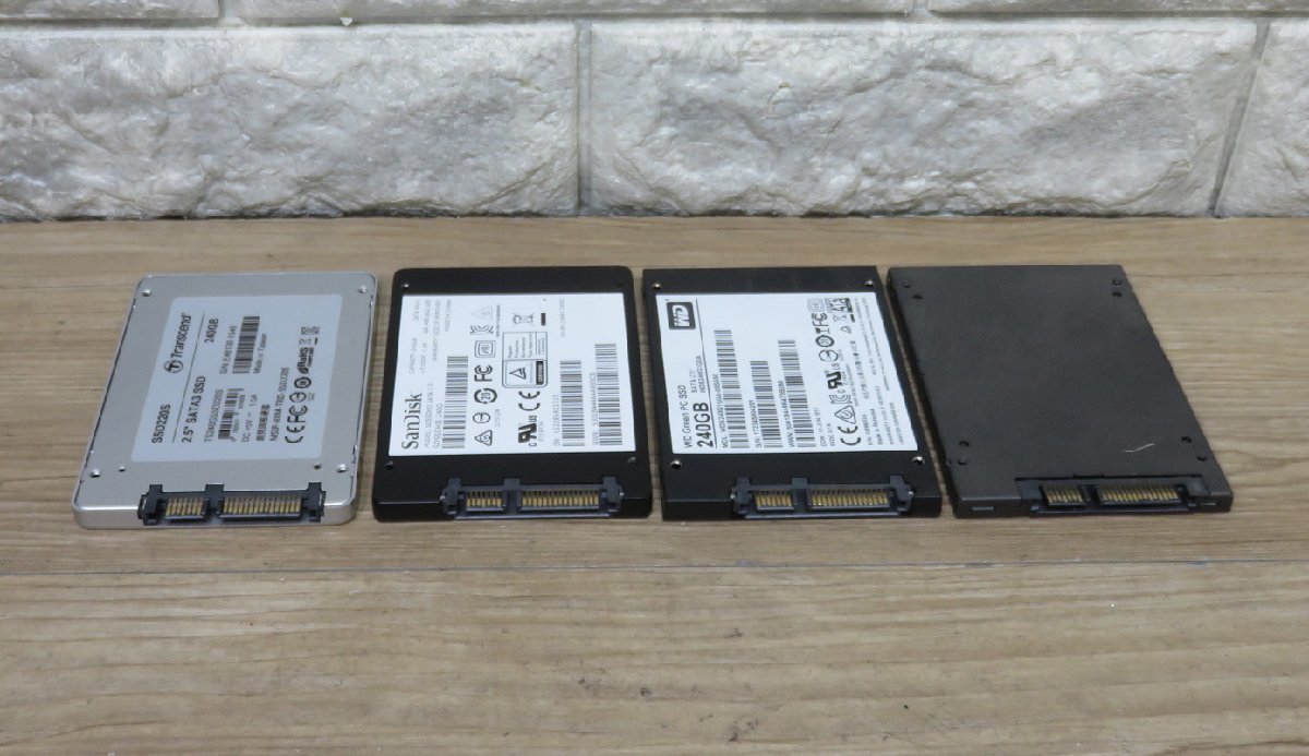Yahoo!オークション - ≪中古品≫SSD いろいろブランド 240G x4種[t2...