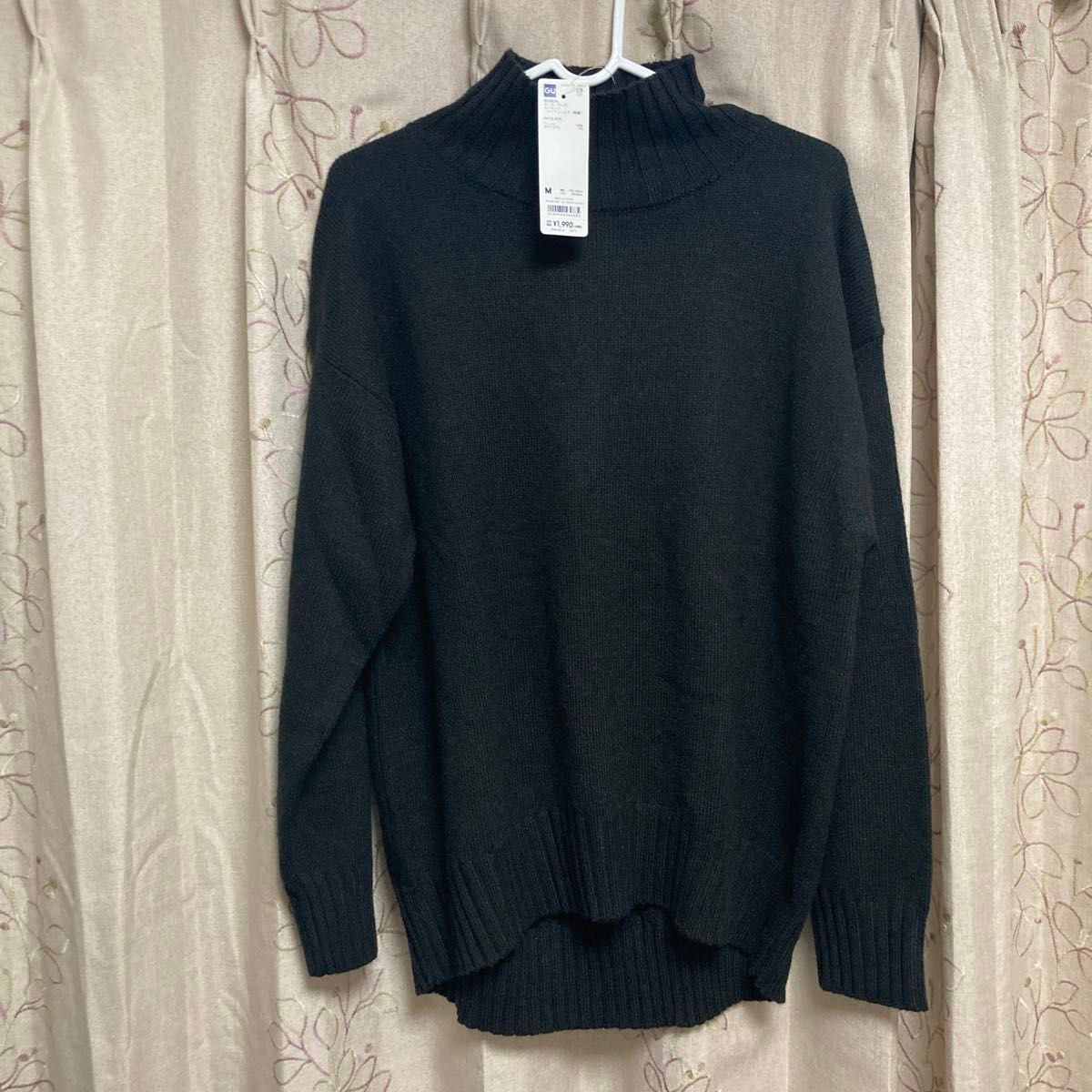 GU オーバーサイズ ハイネック ニットチュニック BLACK|Yahoo GU オーバーサイズ ハイネック ニットチュニック BLACK|Yahoo