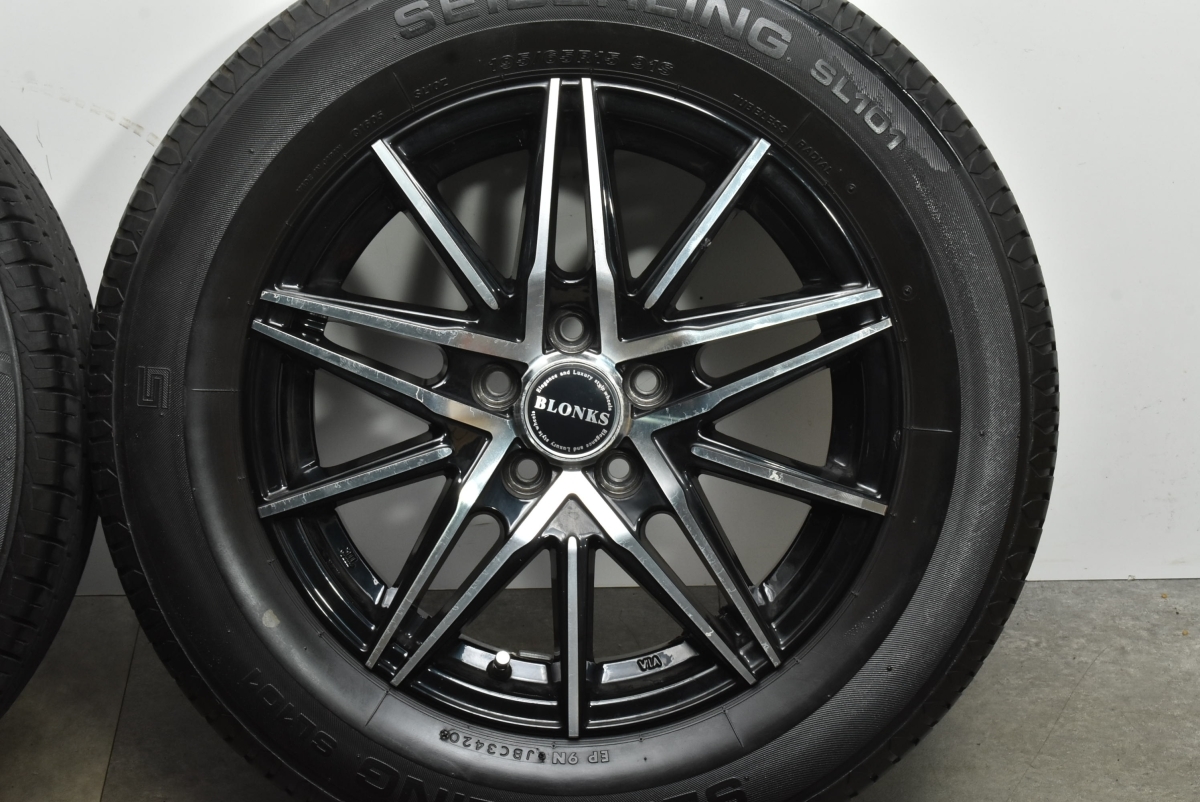 Yahoo!オークション - 【良好品】BLONKS 15in 6J +45 PCD100 ブリヂス...